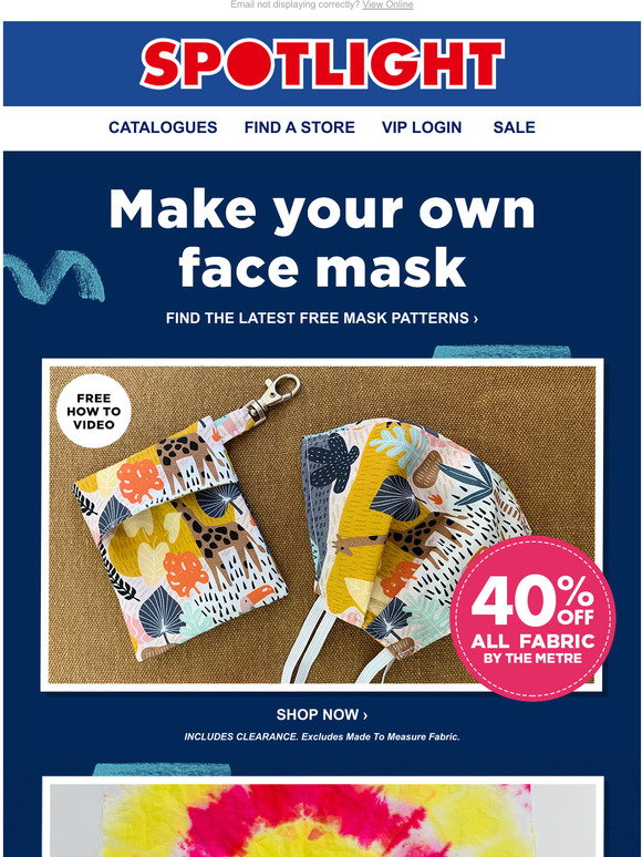 Spotlight: -Make Your Own Face Mask | Step-By-Step Guide | Milled
