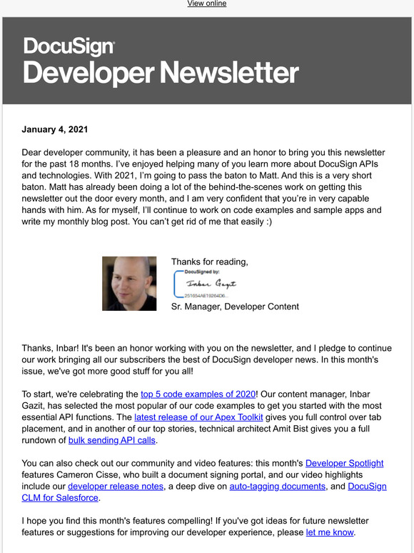 DocuSign: Top 5 code examples of 2020! | Milled