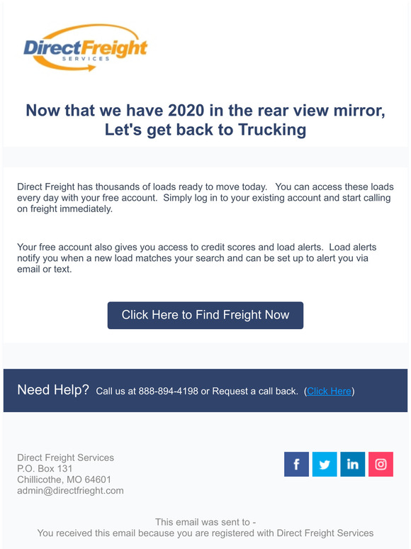 Direct Freight Services: Move More Freight in 2021 | Milled