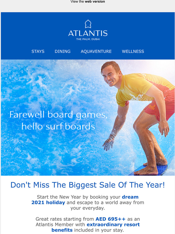 Atlantis, The Palm: Farewell Last Year, Hello Extraordinary | Milled