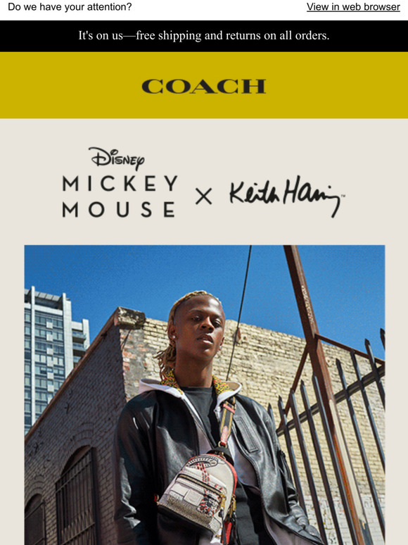 Coach: Officially Here: Disney's Mickey Mouse x Keith Haring, As Worn ...