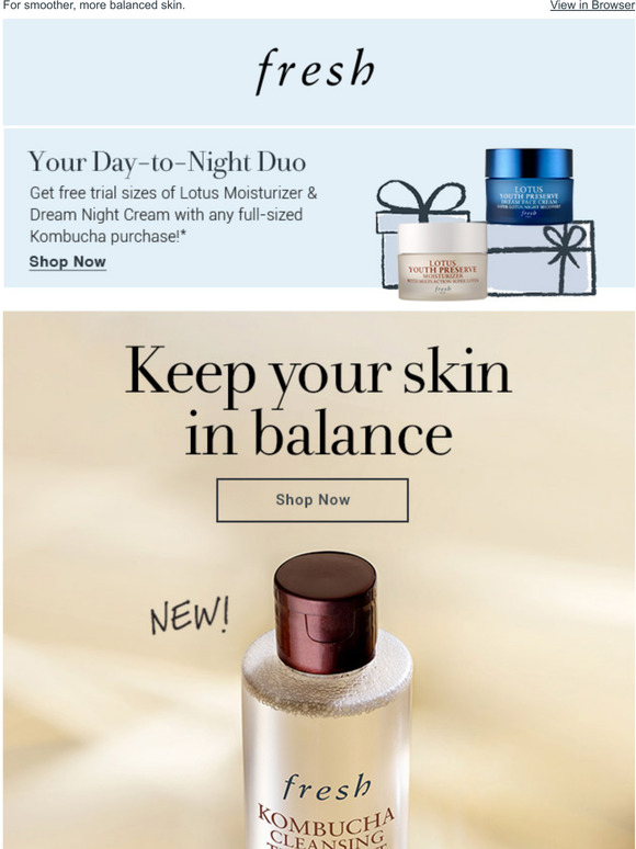 Fresh: fresh fan, cleanse & treat in one simple step | Milled