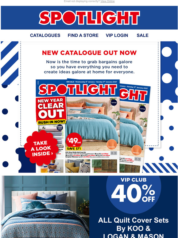 Spotlight: -New Year Clear Out | New Catalogue Out Now | Milled