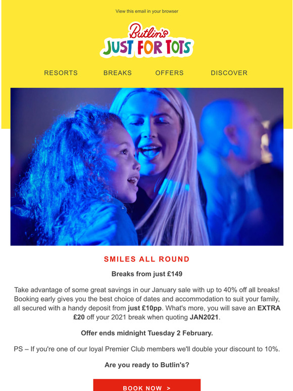 Butlins: Little breaks, big adventures, amazing shows! | Milled