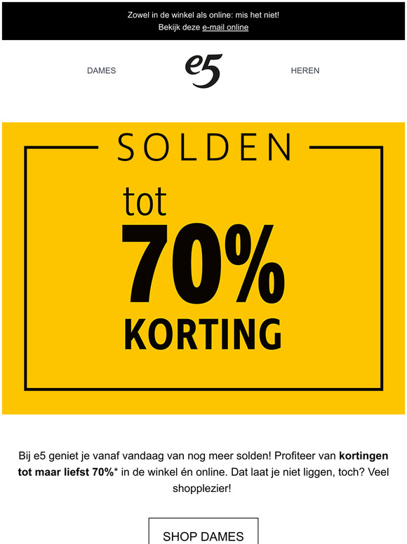 E5mode: Solden! Tot 70% korting 💥 | Milled