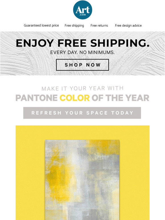 Art.com: 💛Welcome home Pantone Color Of The Year for $29 &up.💛 | Milled