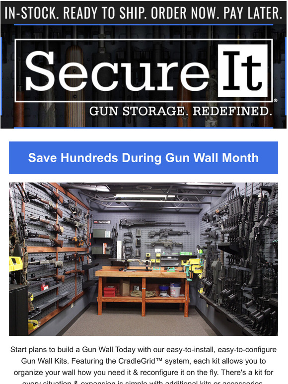 SecureIt: Gun Wall Month: Hundreds in Savings Available - Gun Walls ...