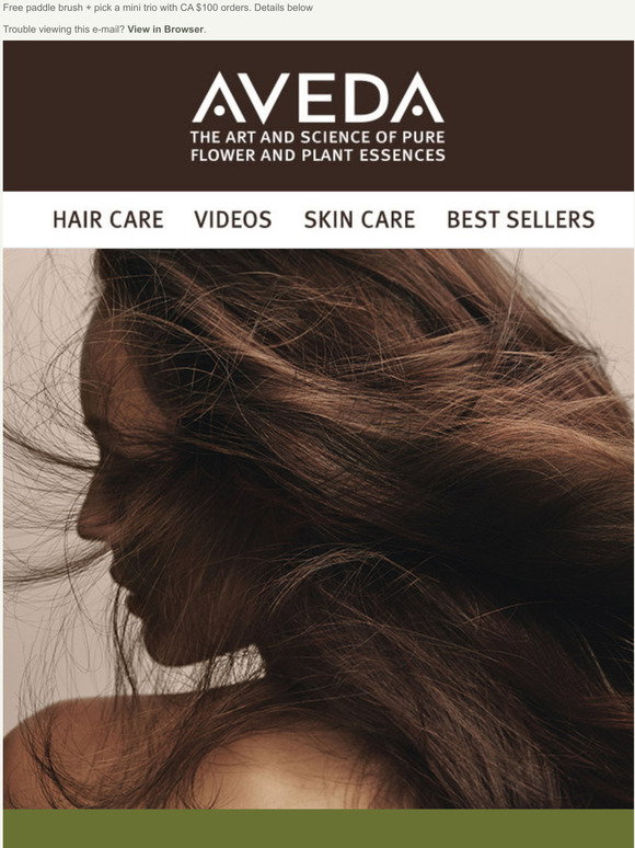 Aveda: Aveda is 100% vegan! Enjoy a paddle brush + vegan hair care trio ...