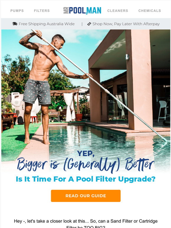 Mr Pool Man: Is Bigger BETTER? (The Pool Filter Truth Finally Revealed ...