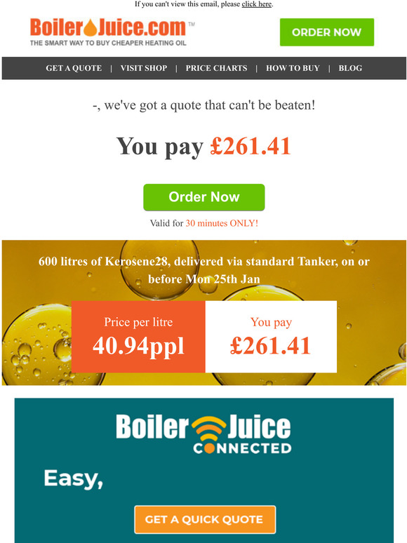 BoilerJuice: Your heating oil quote - | Milled