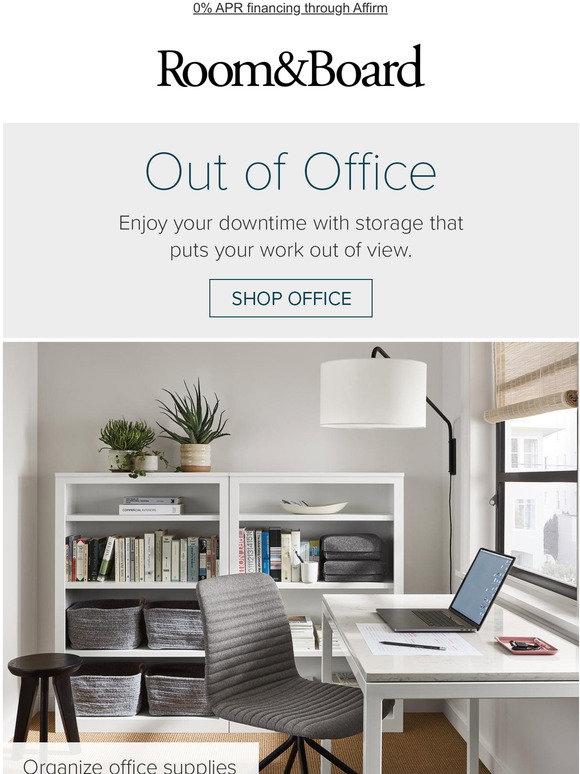 Room & Board: Put the workday away | Milled