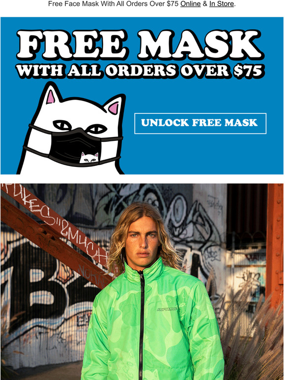 RIPNDIP: FREE MASK WITH PURCHASE | Milled