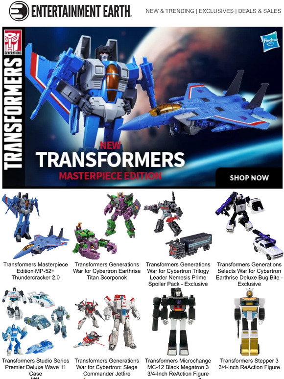 EntertainmentEarth.com: New Transformers Masterpiece Edition Action ...