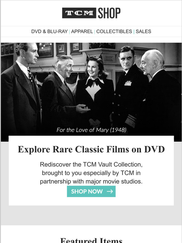 Turner Classic Movies: Shop the TCM Vault Collection Today! | Milled