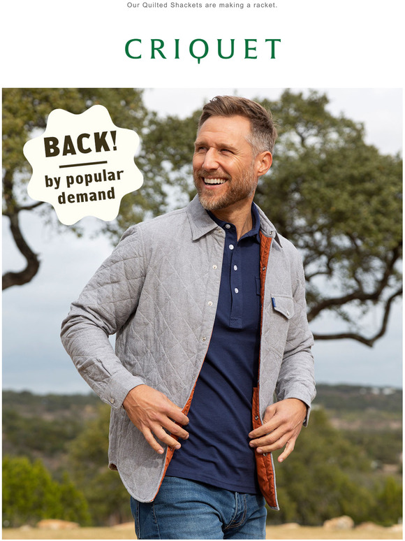 Criquet Shirts: Have You Ever Met A Quilted Shacket? | Milled