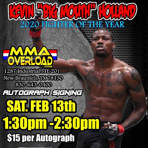 MMA Overload: UFC Fighter Kevin Holland Public Autograph Signing | Milled