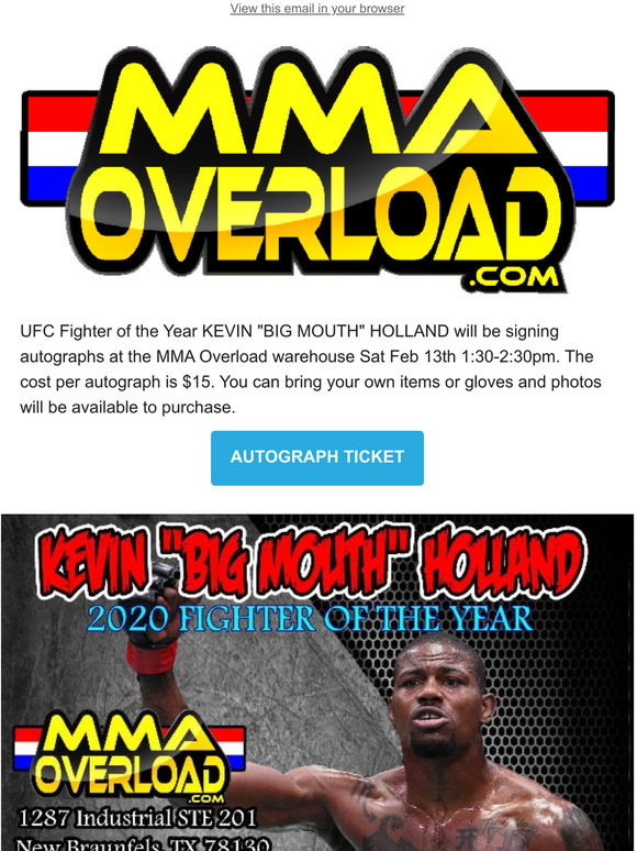 MMA Overload: UFC Fighter Kevin Holland Public Autograph Signing | Milled