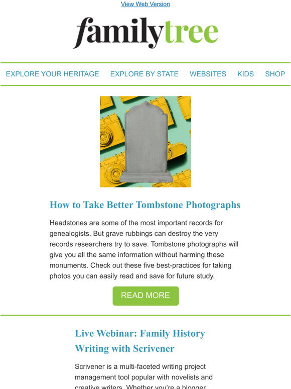 Family Tree Magazine: How to Take Better Tombstone Photographs | Milled