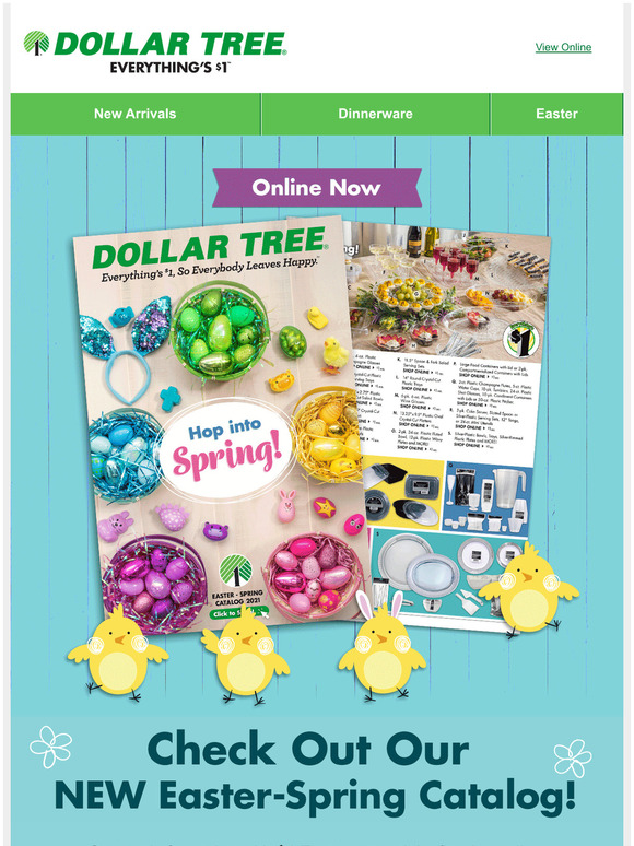 Dollar Tree: -Peep Our NEW Easter-Spring Catalog! | Milled