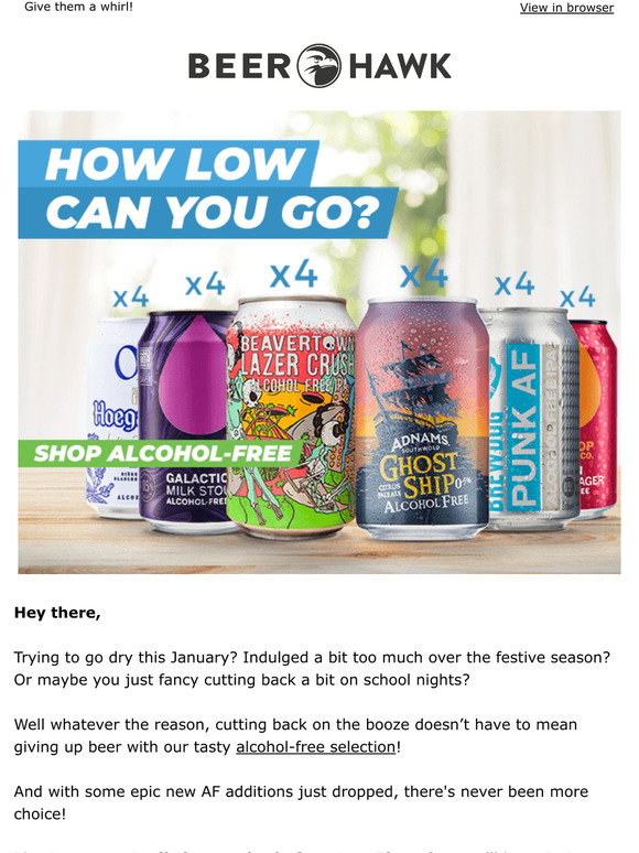 Beer Hawk: Kick off the year with our new low & no alcohol beers! 🍻 ...