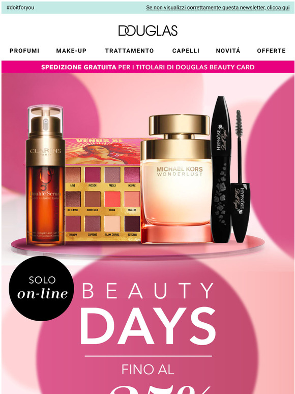 Douglas: Beauty Days 💄 Fino al -25% su douglas.it | Milled