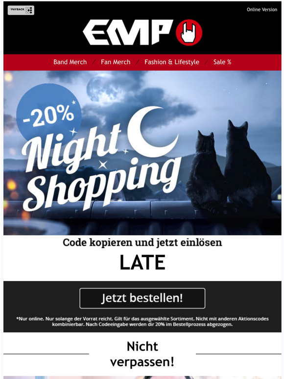 EMP.fi: 🌙 Feierabend = -20% beim Late Night Shopping sparen! | Milled