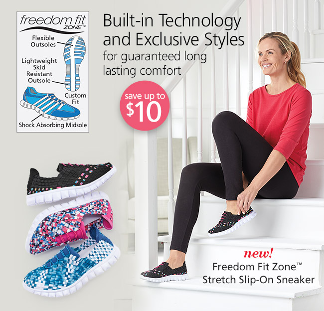 Carol Wright Gifts: Freedom Fit Zone™ - Built In Technology for long ...