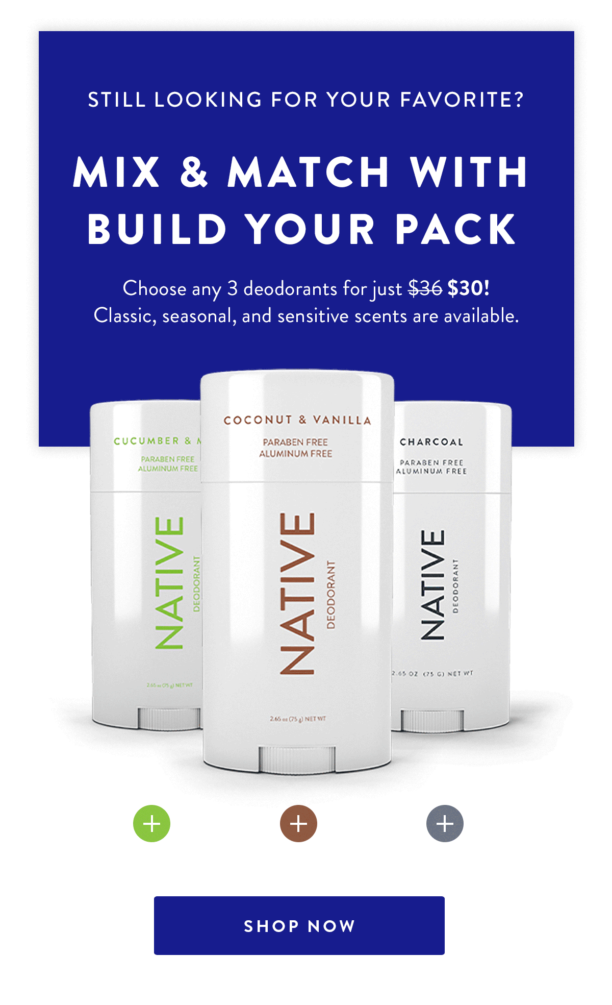 Native Deodorant: Found Your Scent? Try a Set! | Milled