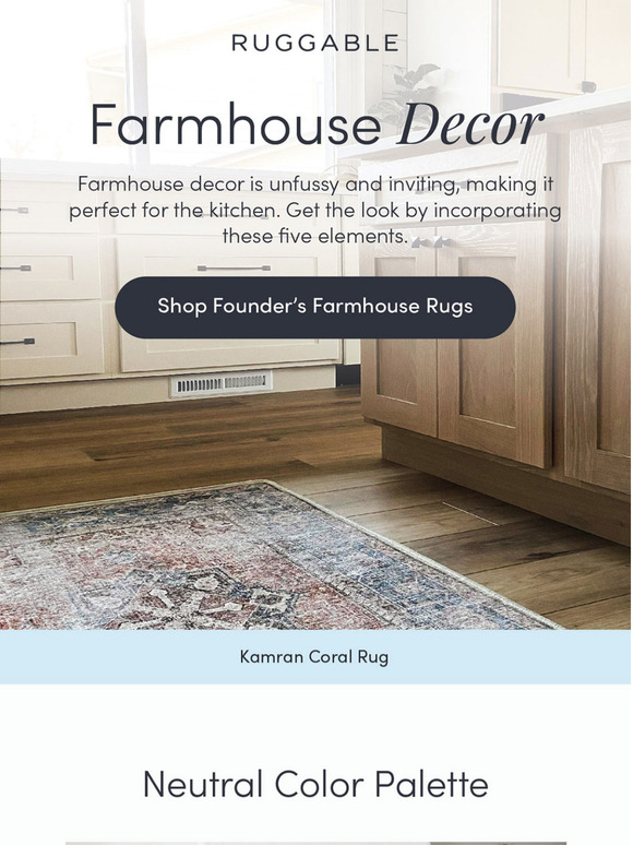 Ruggable: How To: Farmhouse-Style Kitchen | Milled