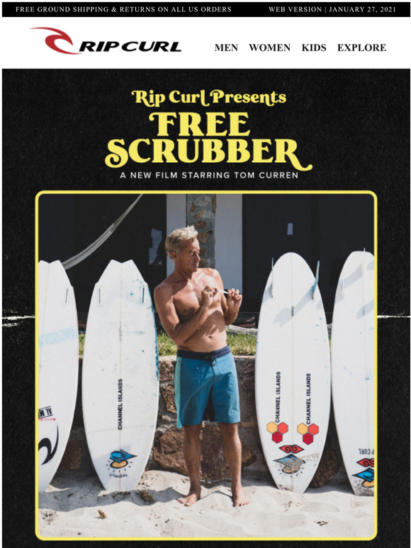 Rip Curl: Tom Curren x The Search | 'Free Scrubber' LIVE NOW | Milled