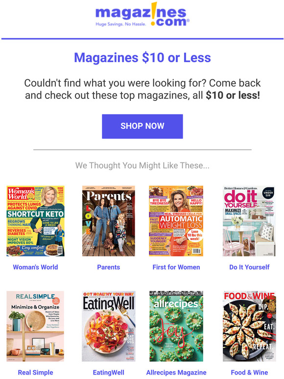 Magazines.com: 👀 You forgot something! | Milled