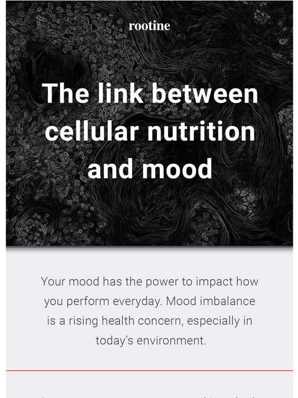 Rootine: The link between cellular nutrition and mood | Milled