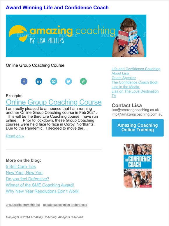 Amazing Coaching: 💗Online Group Coaching Course 💗 | Milled