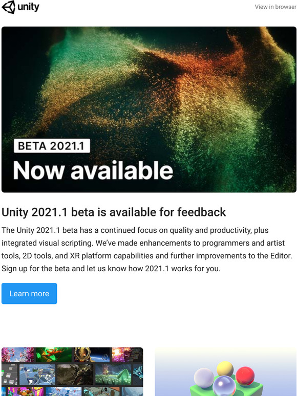 Unity Asset Store: Forging ahead: Unity 2021.1 beta is here | Milled