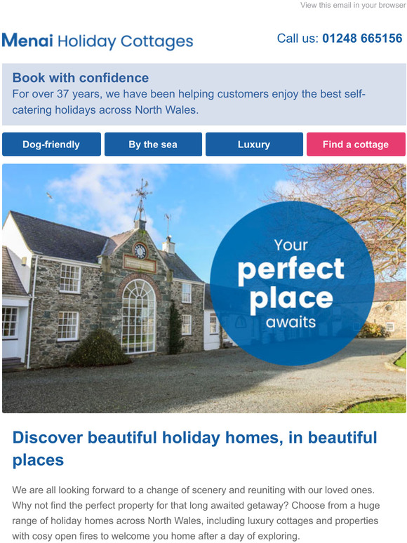 Menai Holiday Cottages: Look inside, find the perfect property to look ...