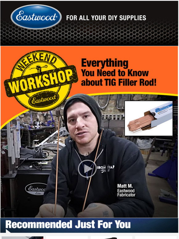 Eastwood: 🔧 Weekend Workshop: Choosing The Correct Filler Rod | Milled