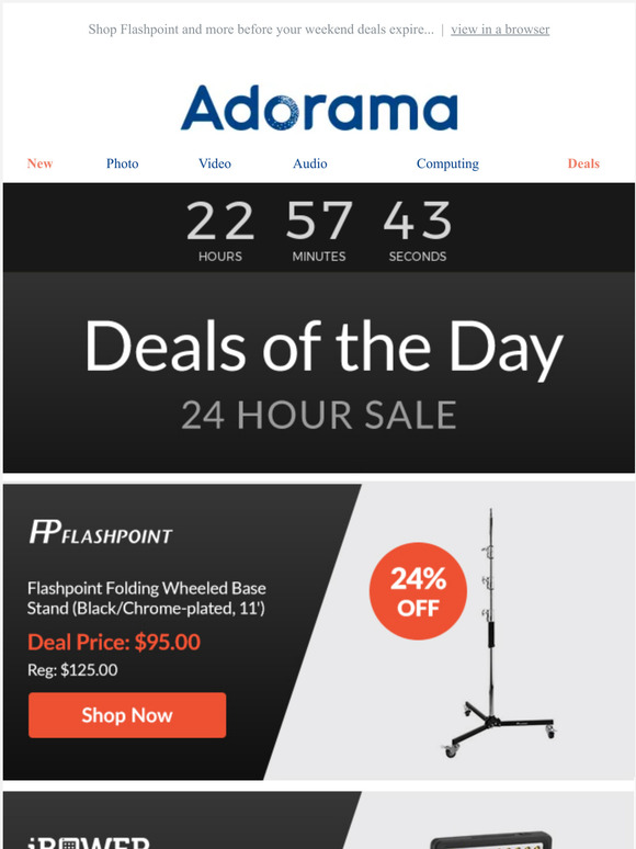 Adorama: VIP Exclusive: Save Up To 65% - Today Only! | Milled
