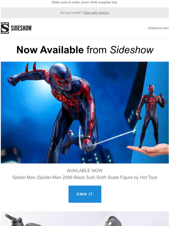 Sideshow: Now Available - Spider-Man, Venompool, Iron Giant | Milled
