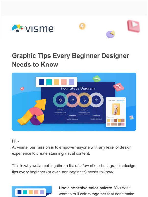 Visme: Our Top Graphic Design Tips for Beginners | Milled