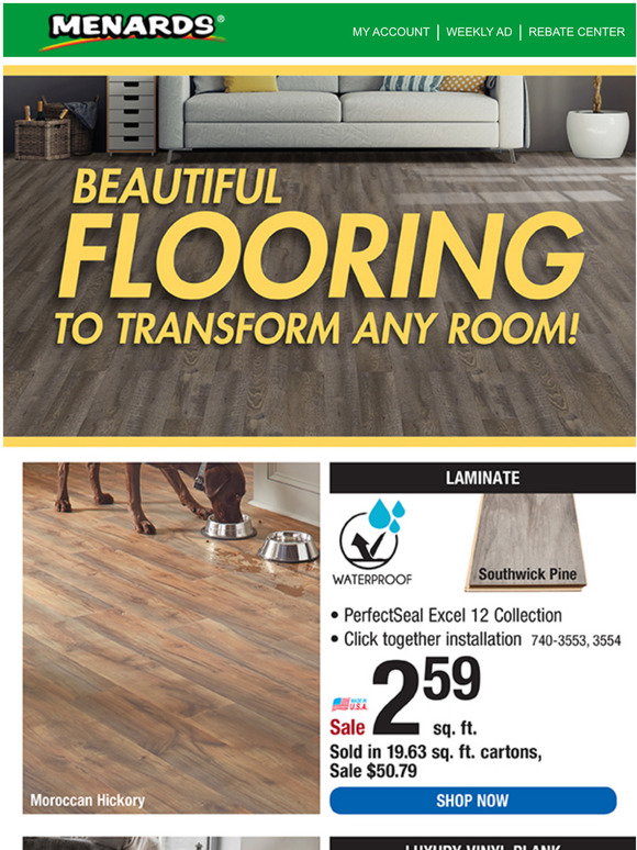 Menards: Beautiful Flooring To Transform Any Room! | Milled