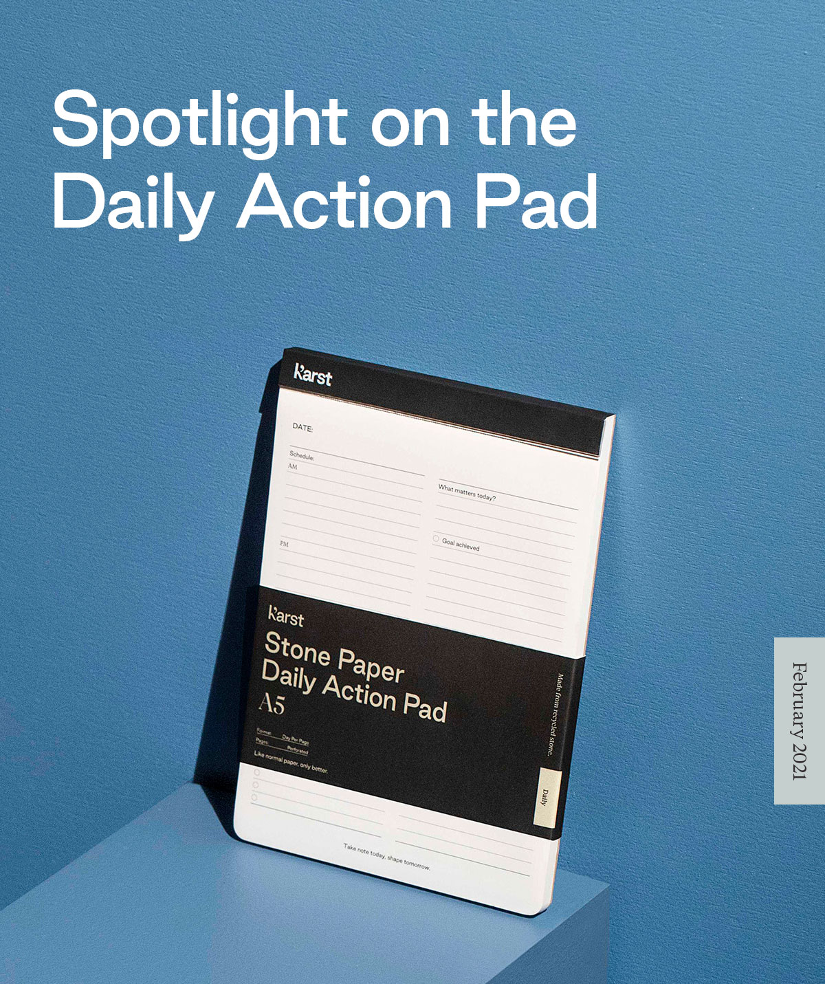 Karst Stone Paper: A Closer Look: The Daily Action Pad in action | Milled