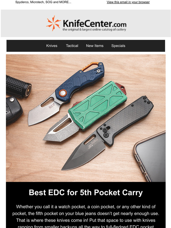 KnifeCenter: Best EDC for 5th Pocket Carry! | Milled