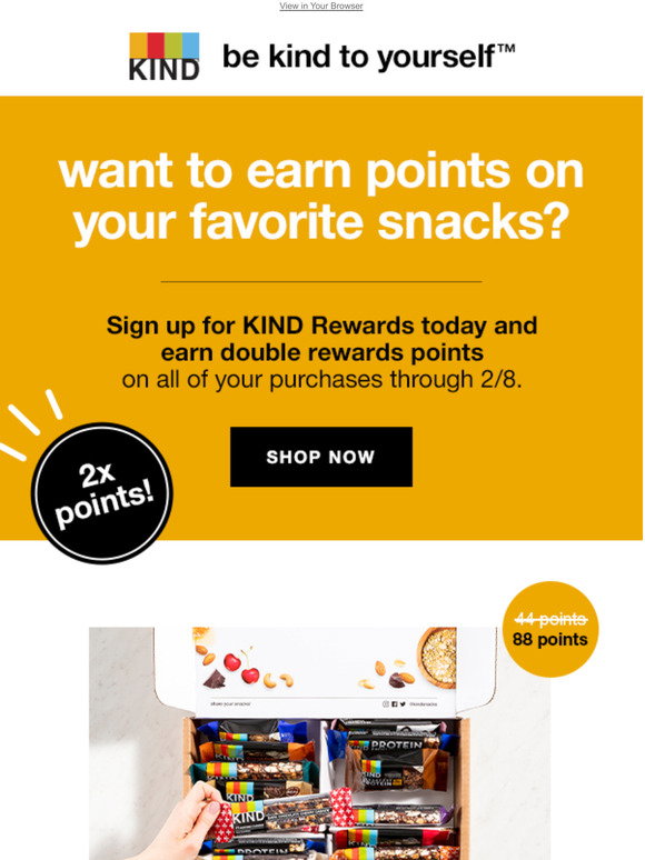 KIND: Sign up for KIND Rewards and start earning | Milled