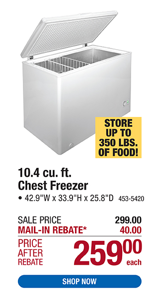 Menards: Back In Stock! Chest Freezers! | Milled