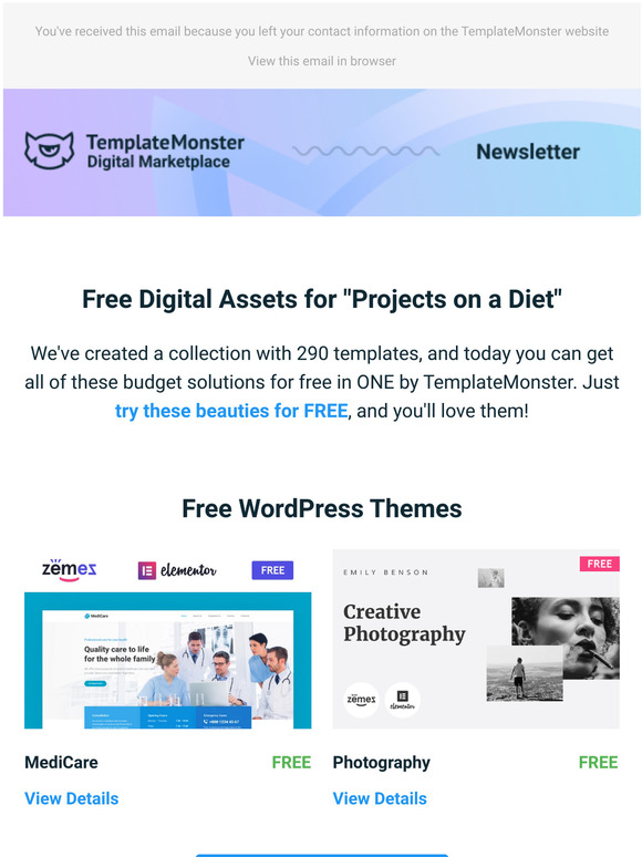 Template Monster: 290 FREE Digital Templates For Your Web Projects ️ ...