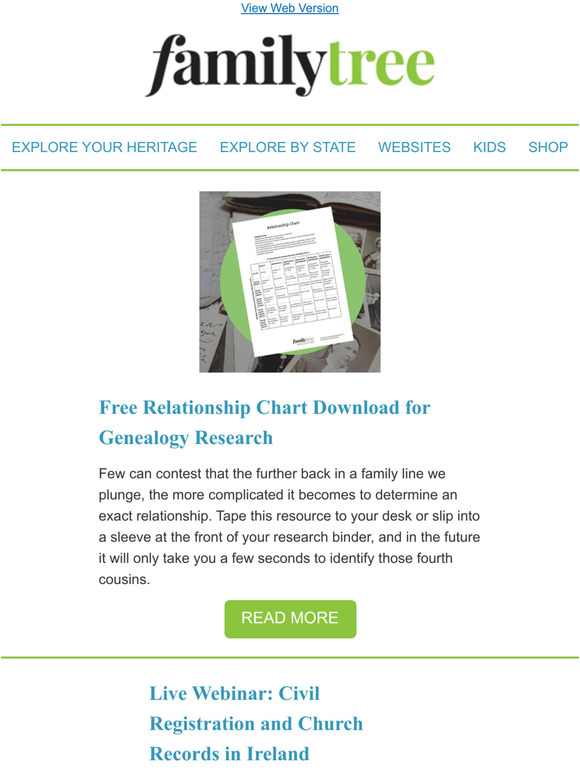 Family Tree Magazine: A Free Relationship Chart Download for Genealogy ...