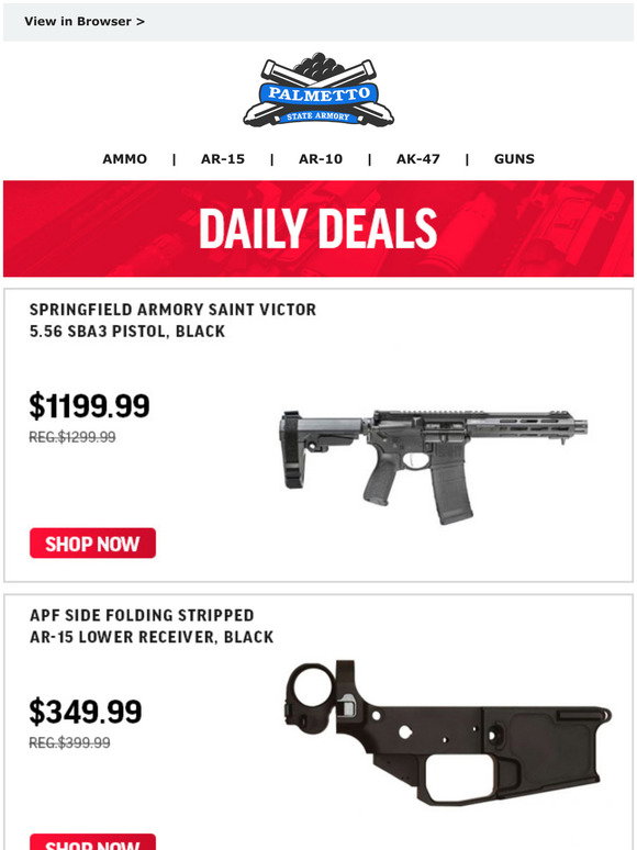 Palmetto State Armory: Springfield Saint Victor AR-15 Pistol $1,199.99 ...