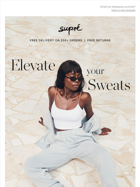 Supré: Sweet, sweet, sweats. New-in sweats to wear, your way! | Milled