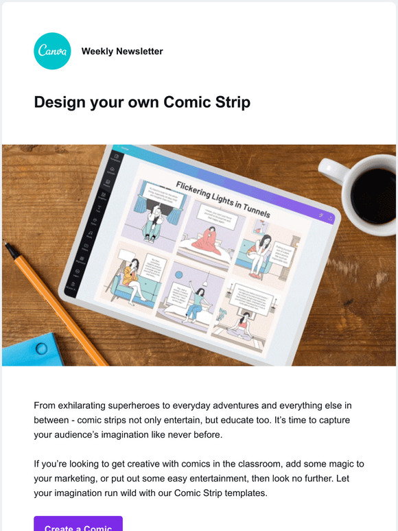 Canva: Design your story with Comic Strip templates 💭💥 | Milled