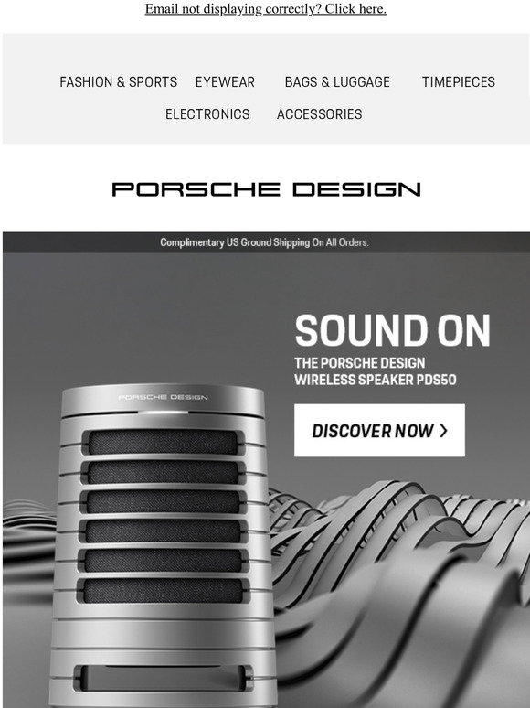 Porsche Design: Sound on: the Porsche Design Wireless Speaker PDS50 ...